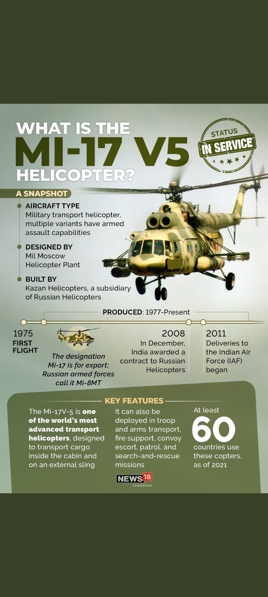 Cursed helicopter: In which country, how is this helicopter