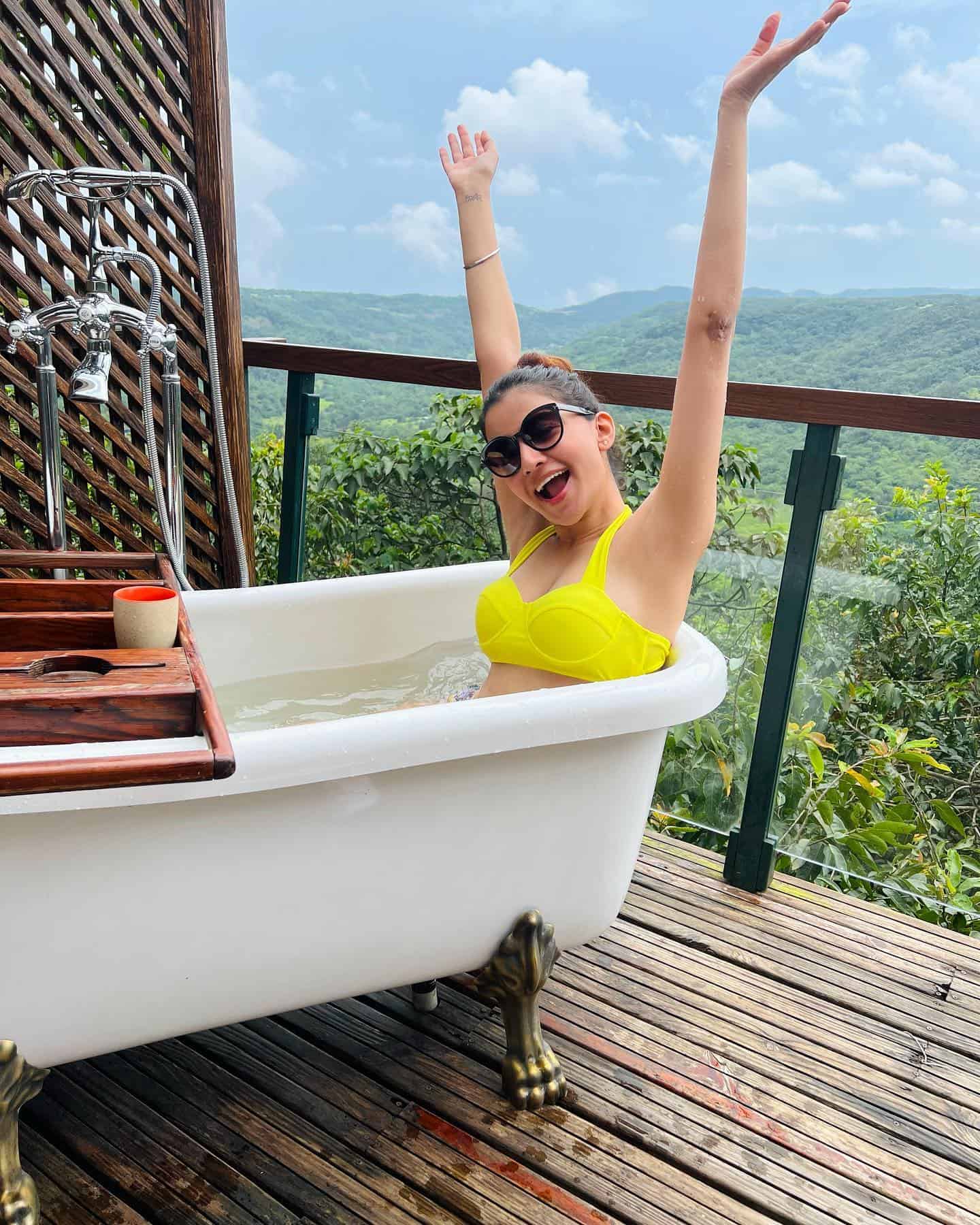 Rukshar Stretches In A Bikini