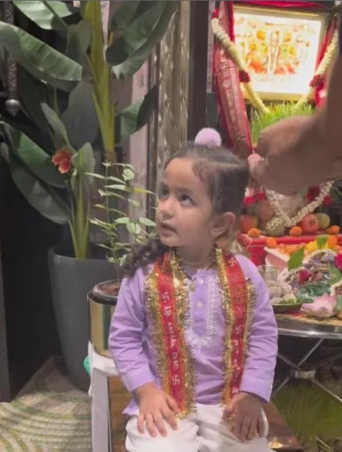 Shilpa Shetty performed Kanya Puja with daughter Samisha