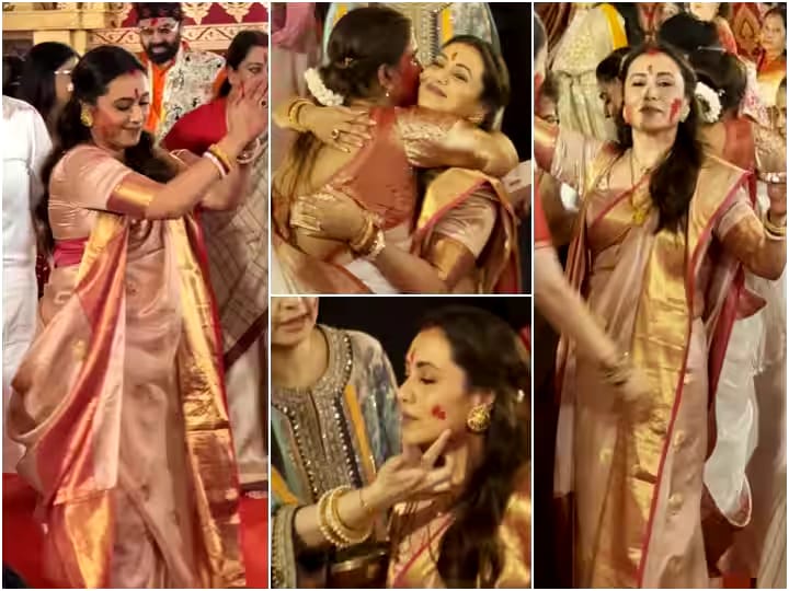 Rani Mukerji was seen engrossed in the devotion of Mother D