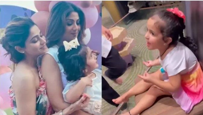 Shilpa Shetty s daughter Sasha was seen reciting mantras du