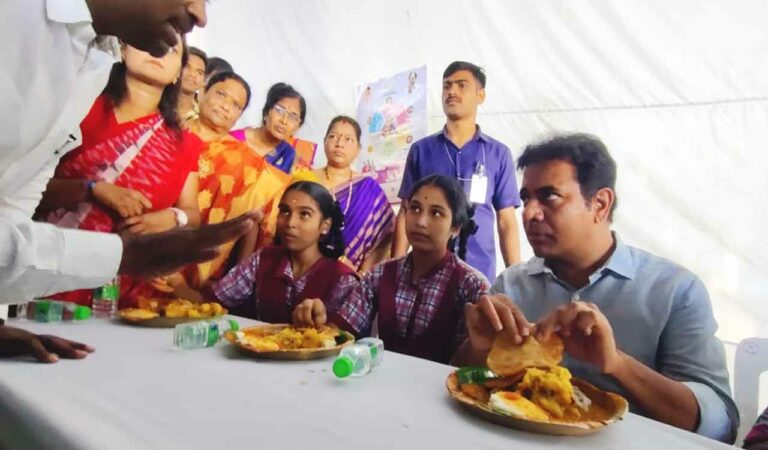 KTR launches Chief Minister’s Breakfast Scheme for Telangan
