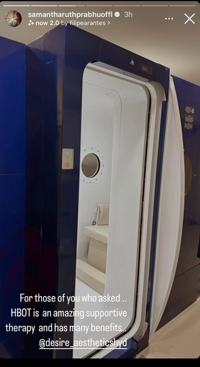 What is HBO Therapy and why Samantha is taking that