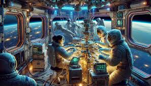 Technology to perform surgery in space from Earth..
