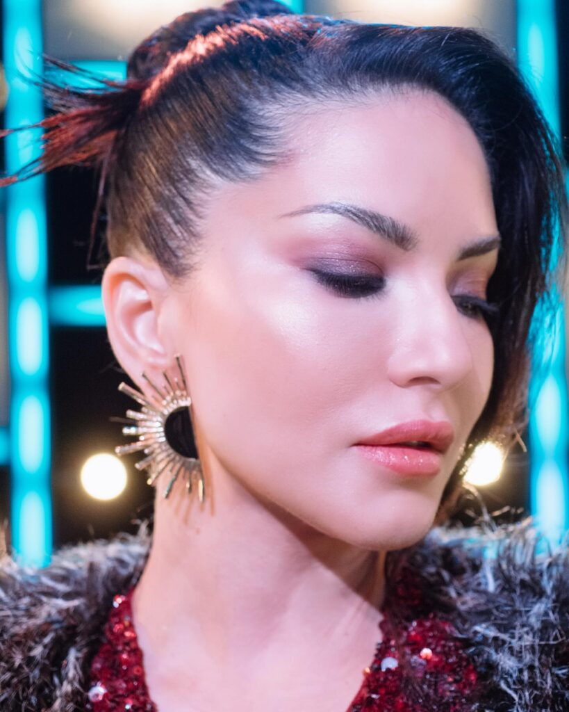 Sunny Leone Turns Up the Heat in Red Gown