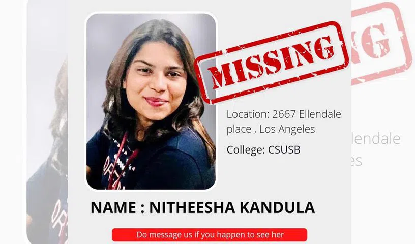 Girl student from Hyderabad goes missing in US