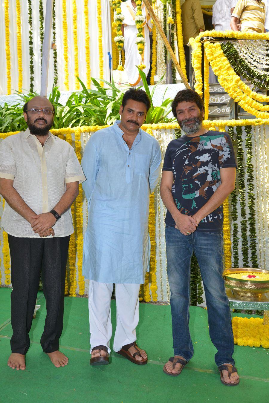 Pawan Kalyan & Trivikram New Movie Launch Photos