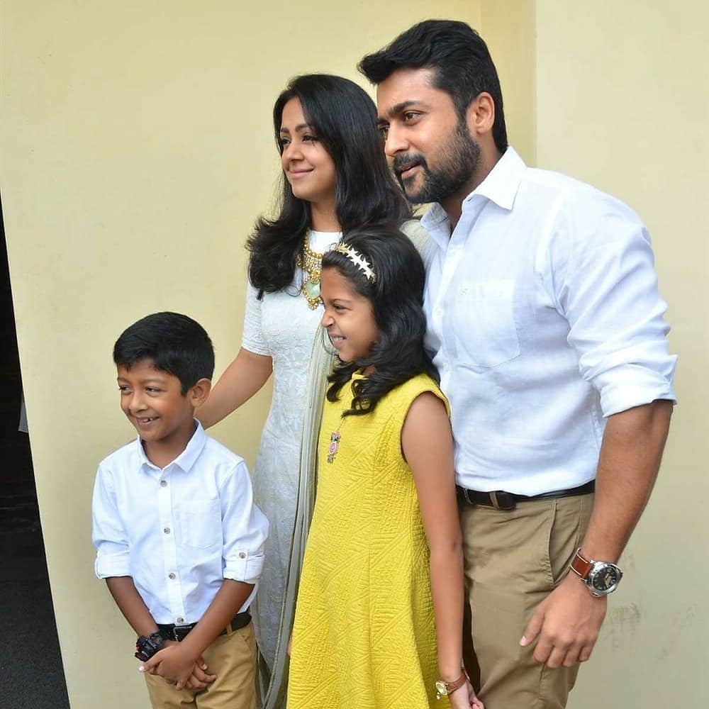 Tamil Actor Surya Family Photos