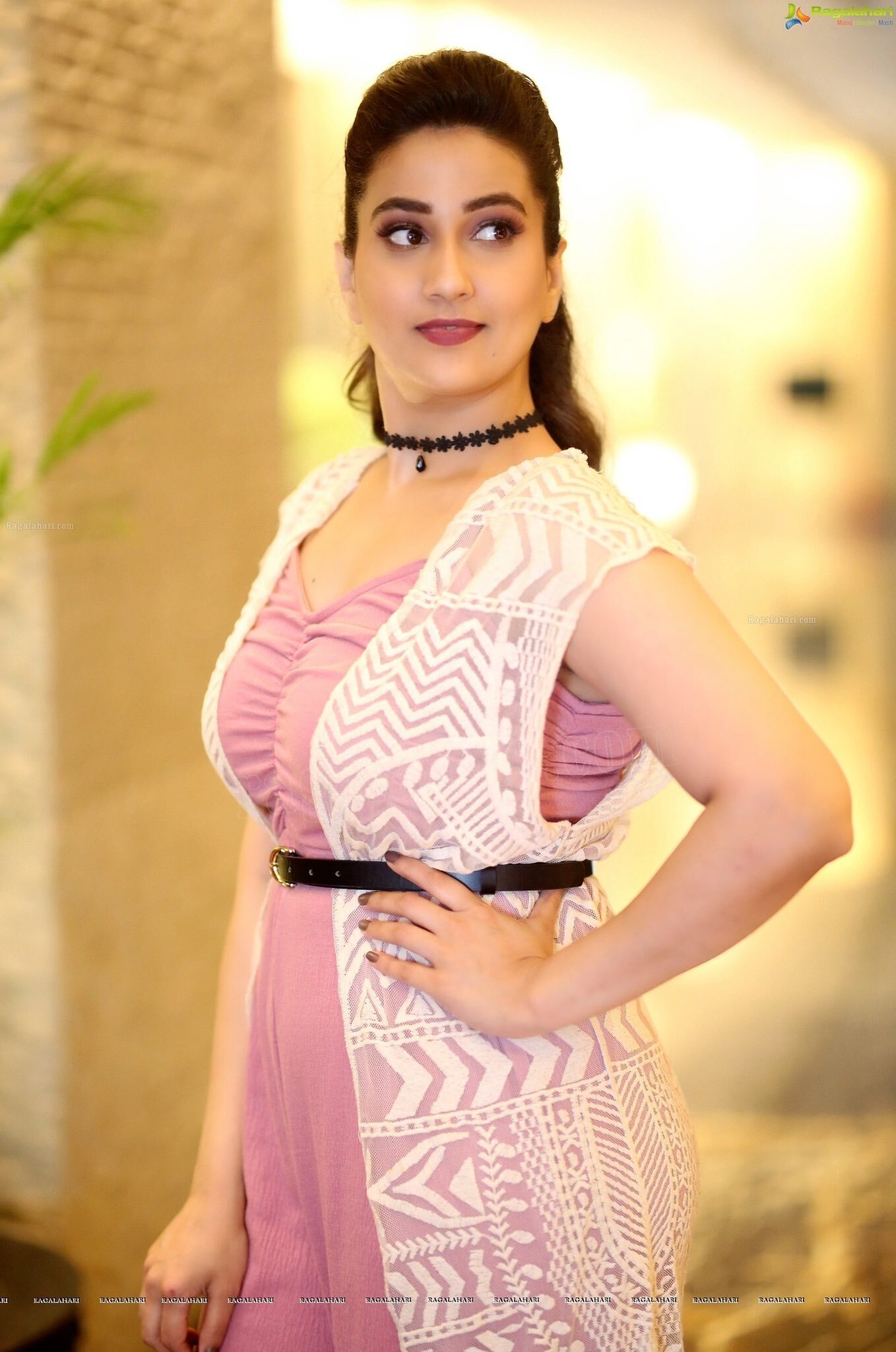 Manjusha Anchor New Images In Frock