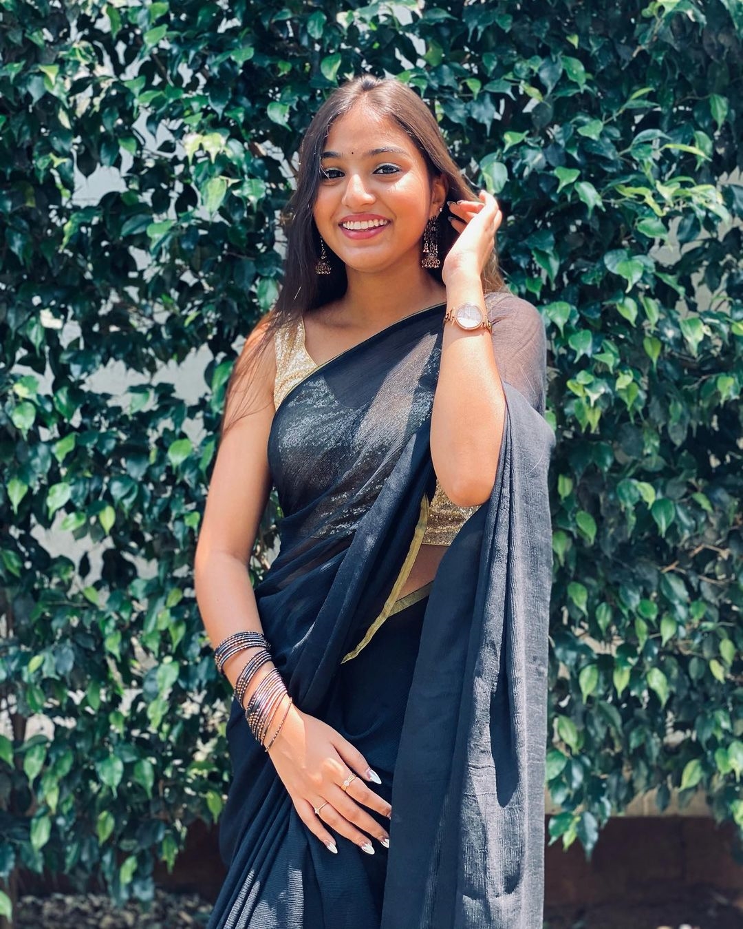 Pranavi Latest Photos In Saree