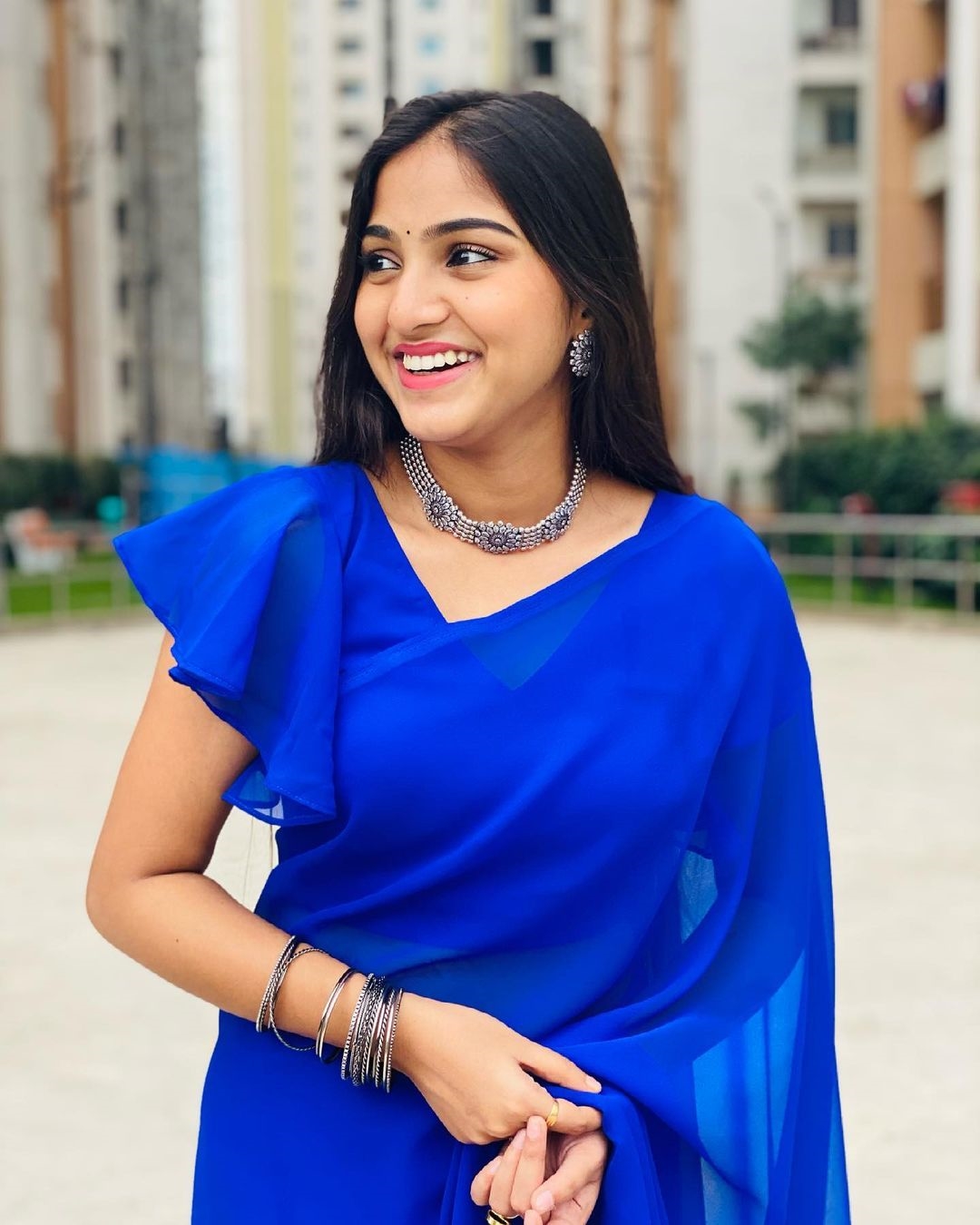 Pranavi Latest Photos In Saree