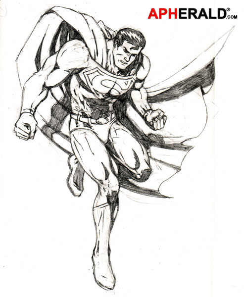Superman Drawing