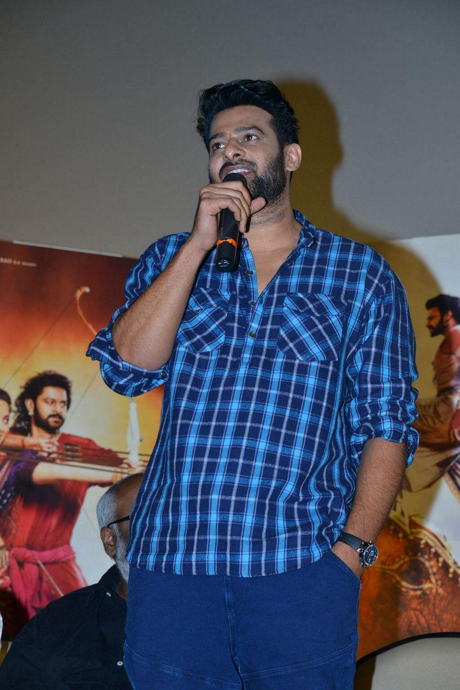 Prabhas Stills at Baahubali 2 Movie Trailer Launch
