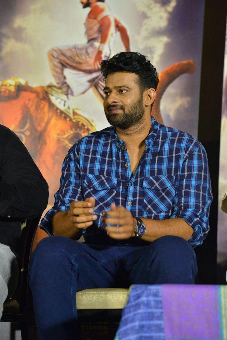 Prabhas Stills at Baahubali 2 Movie Trailer Launch