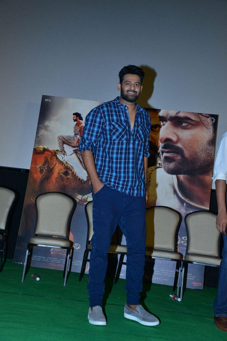 Prabhas Stills at Baahubali 2 Movie Trailer Launch