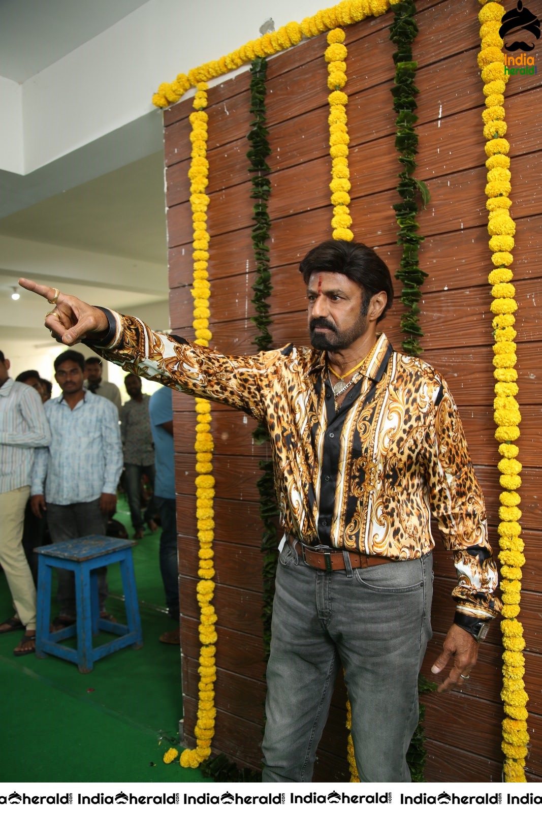 Actor Balakrishna Latest Stills from NBK106 Pooja Set 2