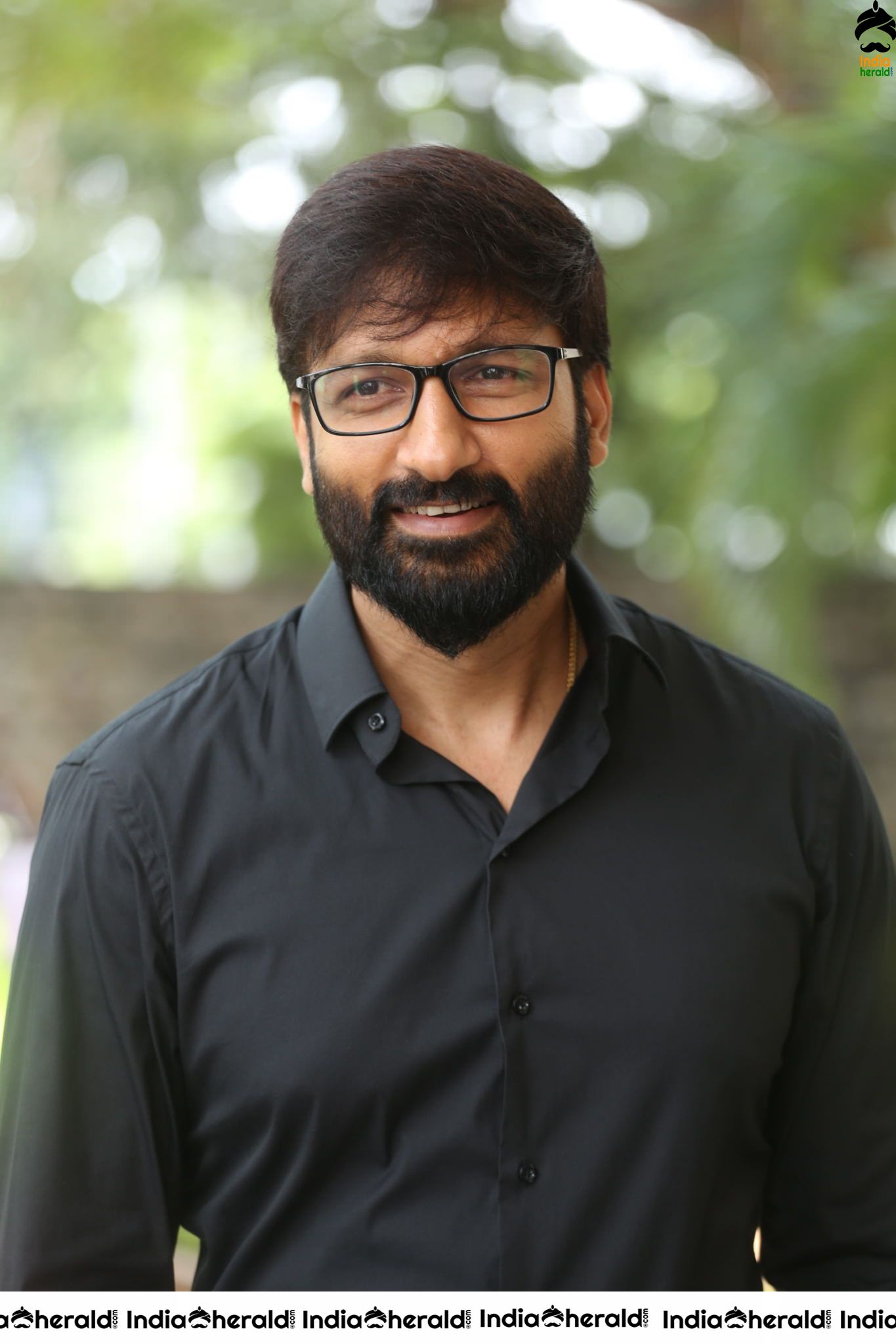 Actor Gopichand Latest Clicks with Nerd Glasses and Thick B