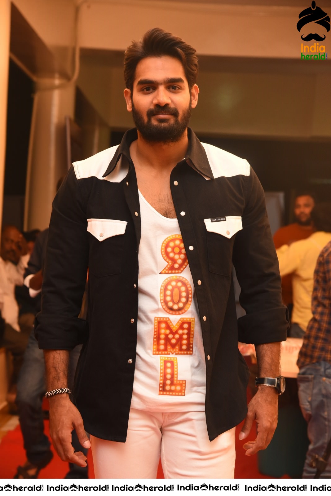 Actor Karthikeya Latest Stills at 90ML Pre Release Event Se