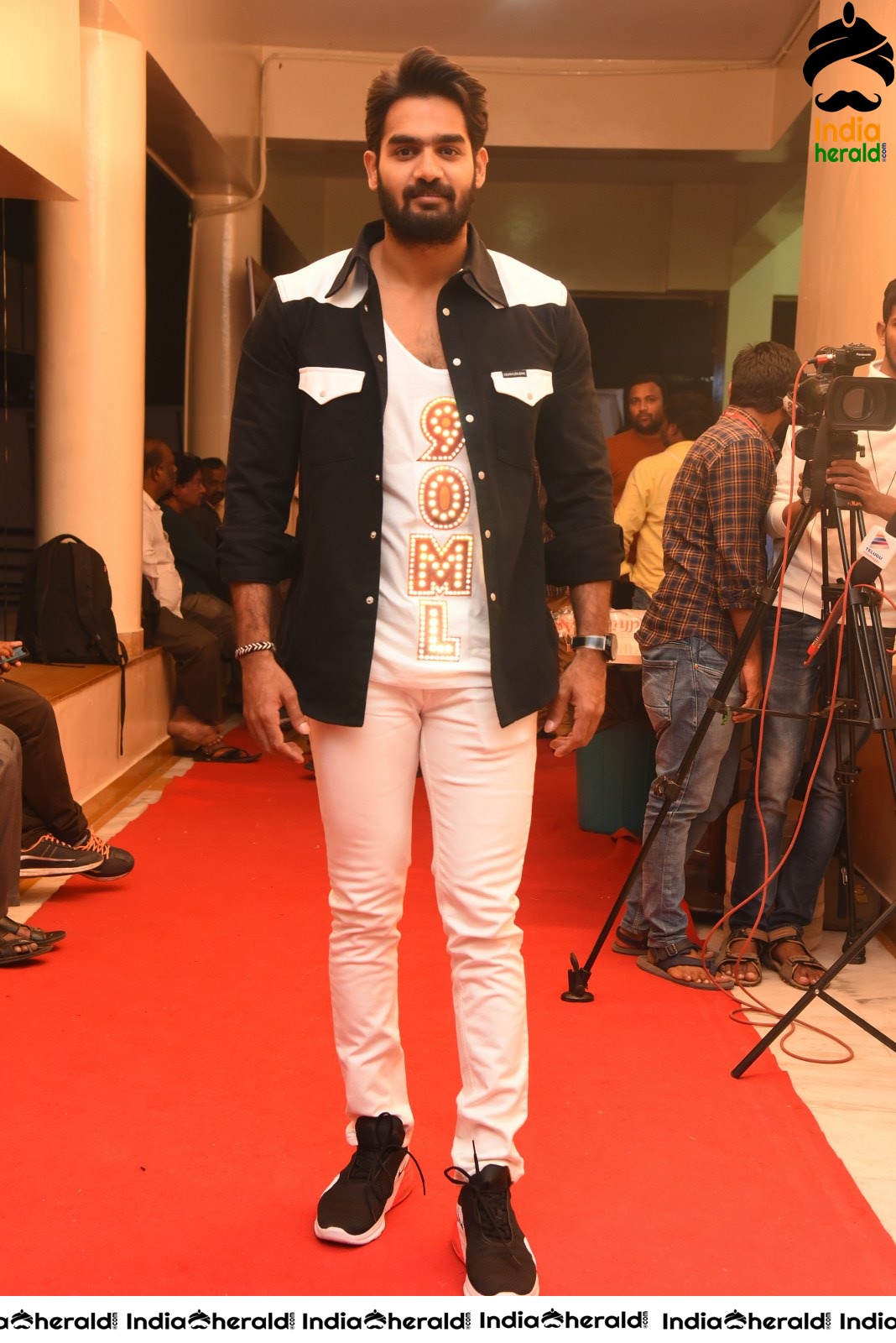 Actor Karthikeya Latest Stills at 90ML Pre Release Event Se