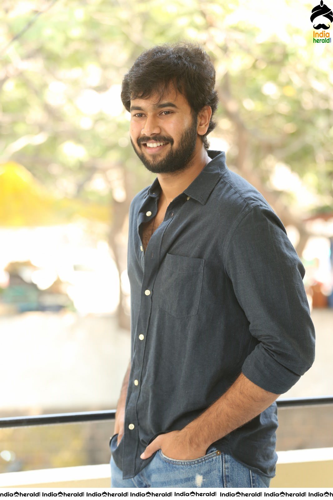 Actor Rahul Vijay Latest Photoshoot Stills during a Press m