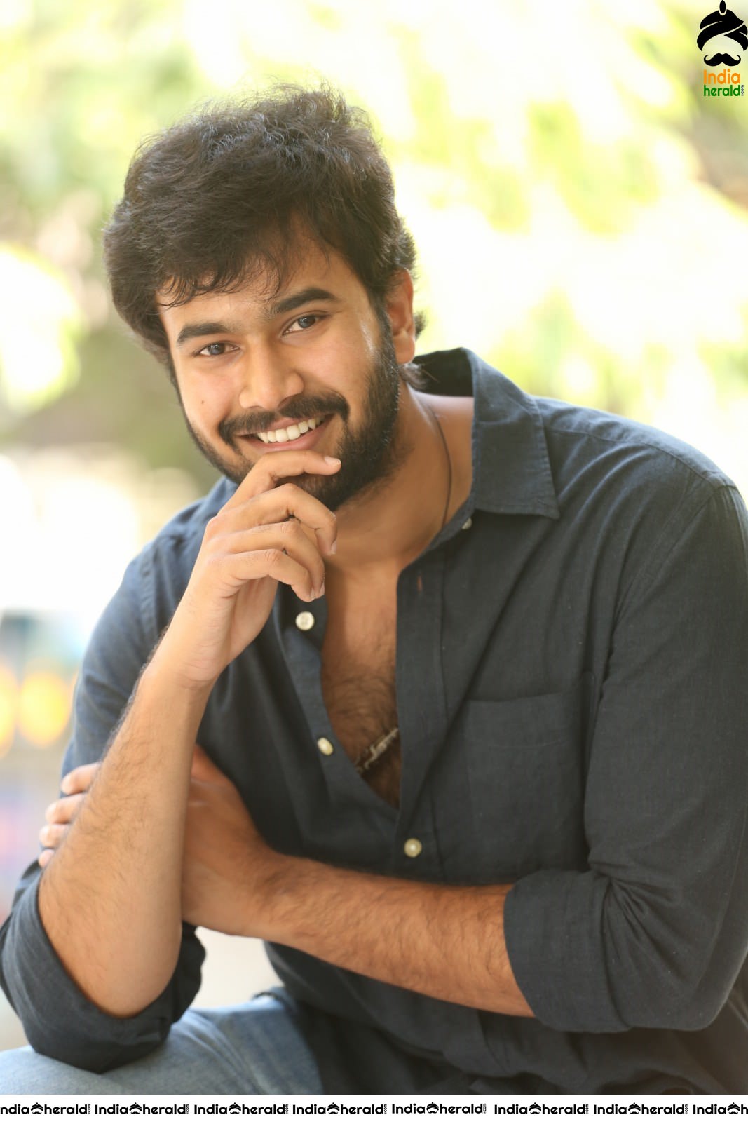 Actor Rahul Vijay Latest Photoshoot Stills during a Press m