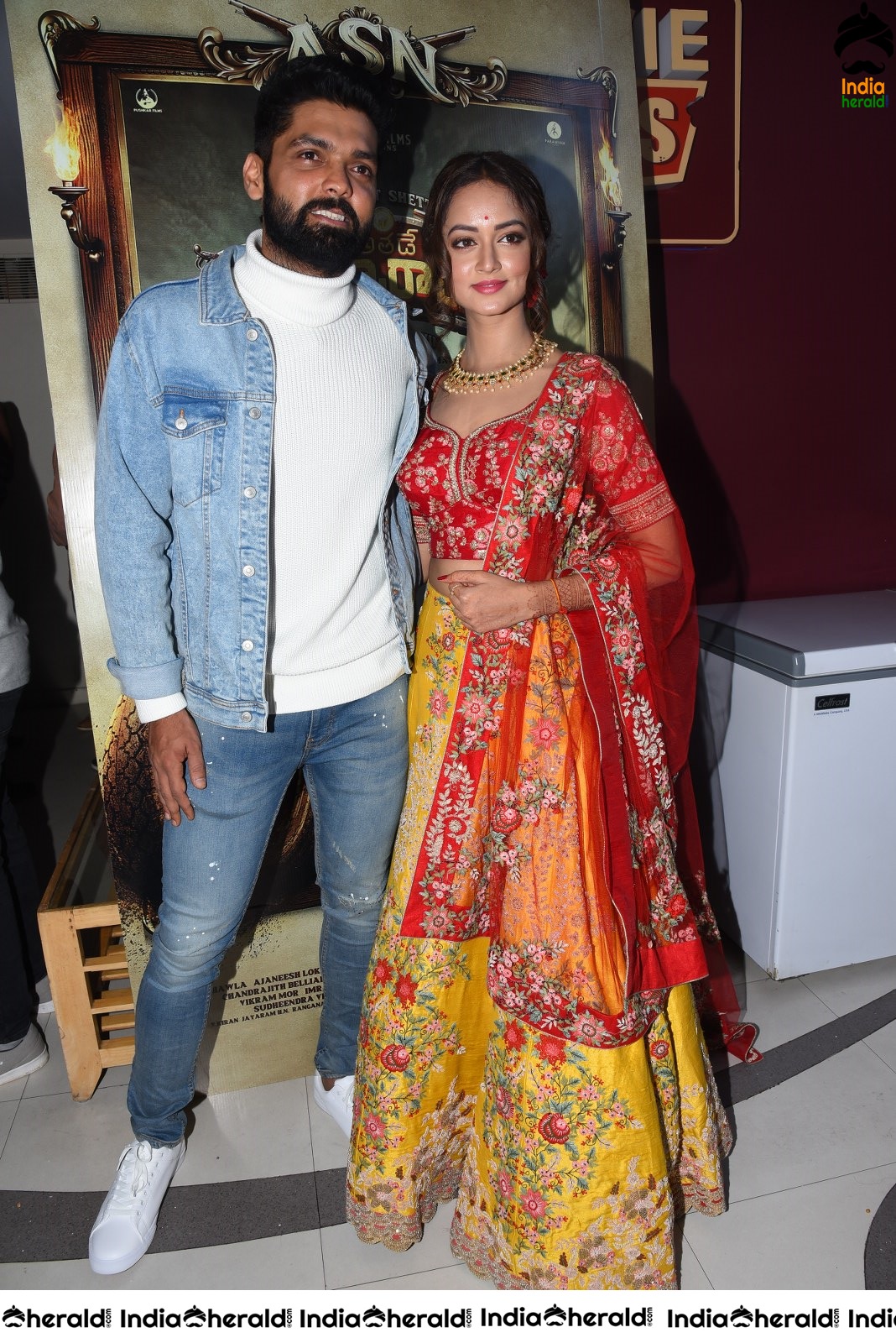 Actor Rakshit Shetty Photos with the Gorgeous Shanvi Srivas