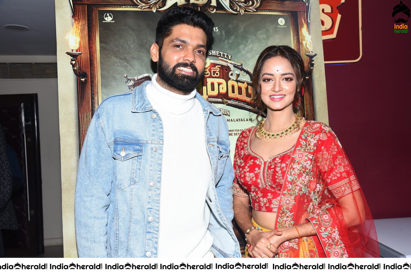 Actor Rakshit Shetty Photos with the Gorgeous Shanvi Srivas