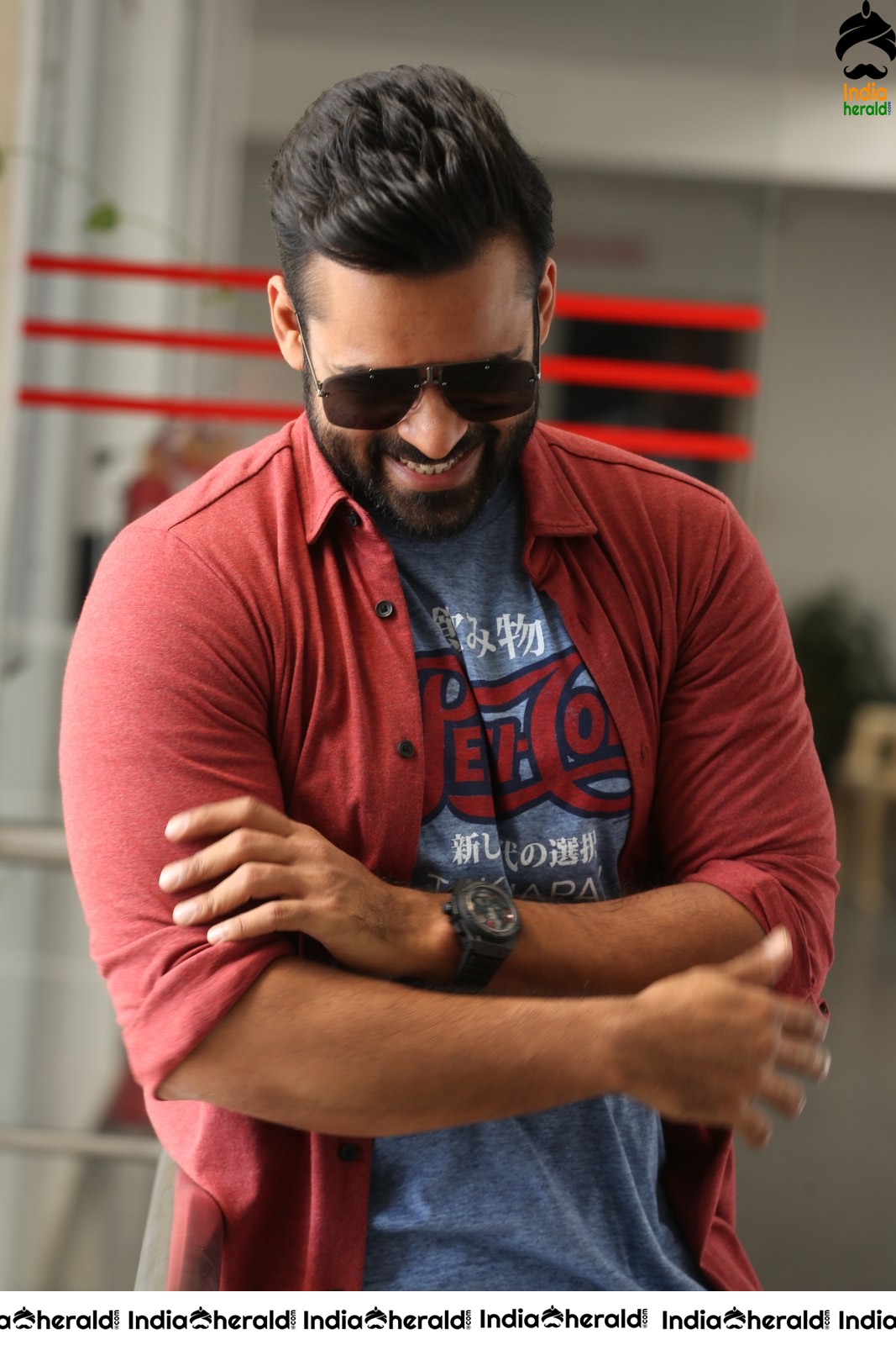 Actor Sai Dharam Tej is looking smart and stylish in these