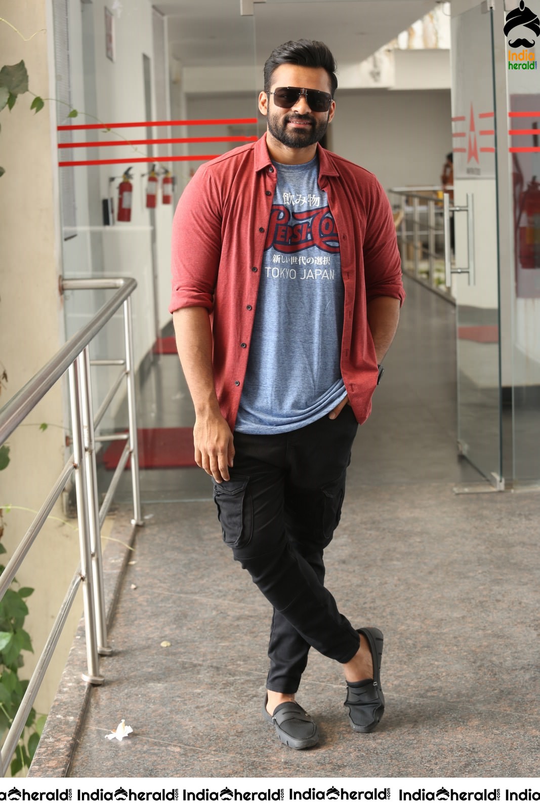 Actor Sai Dharam Tej is looking smart and stylish in these