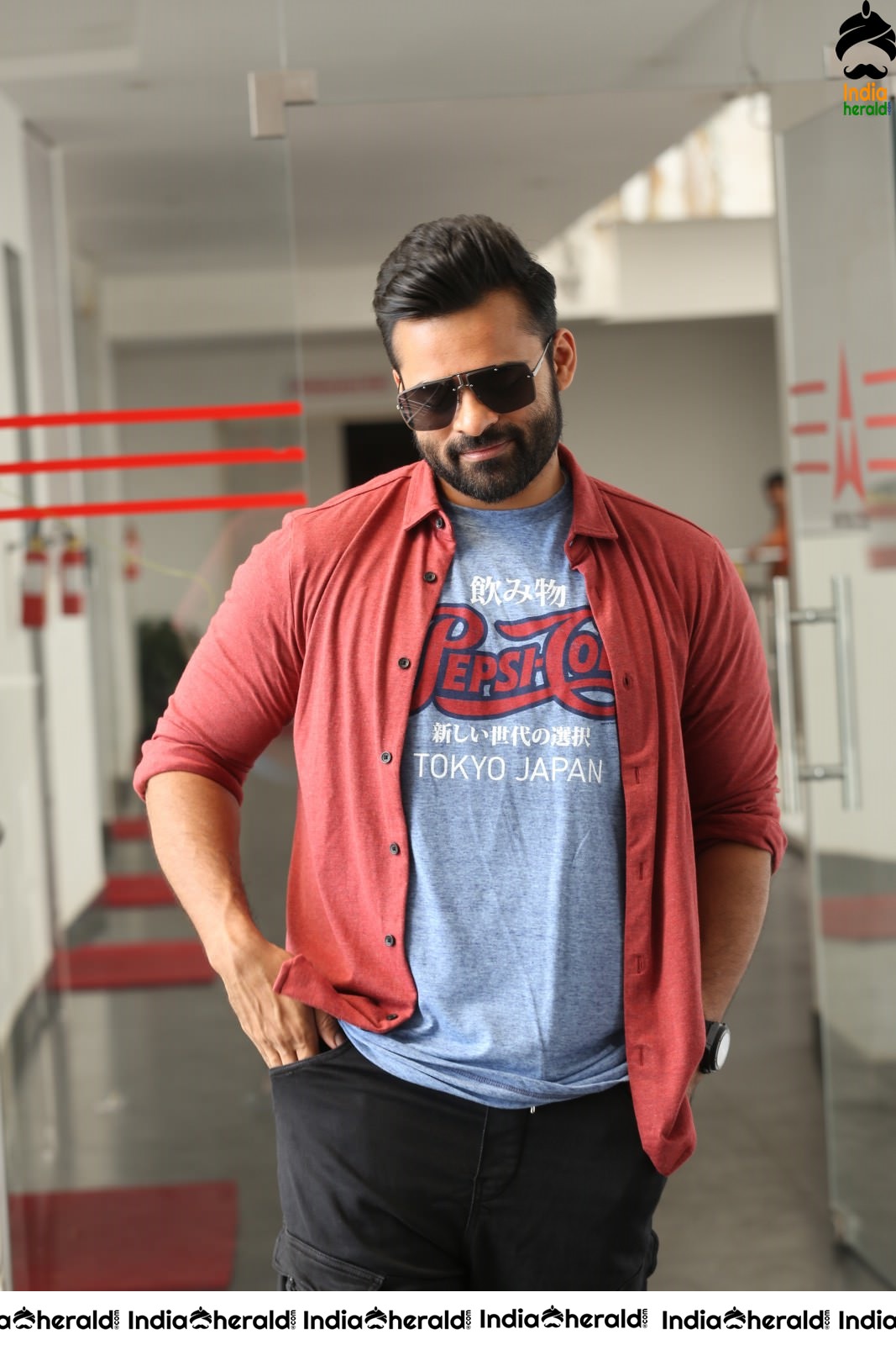Actor Sai Dharam Tej is looking smart and stylish in these