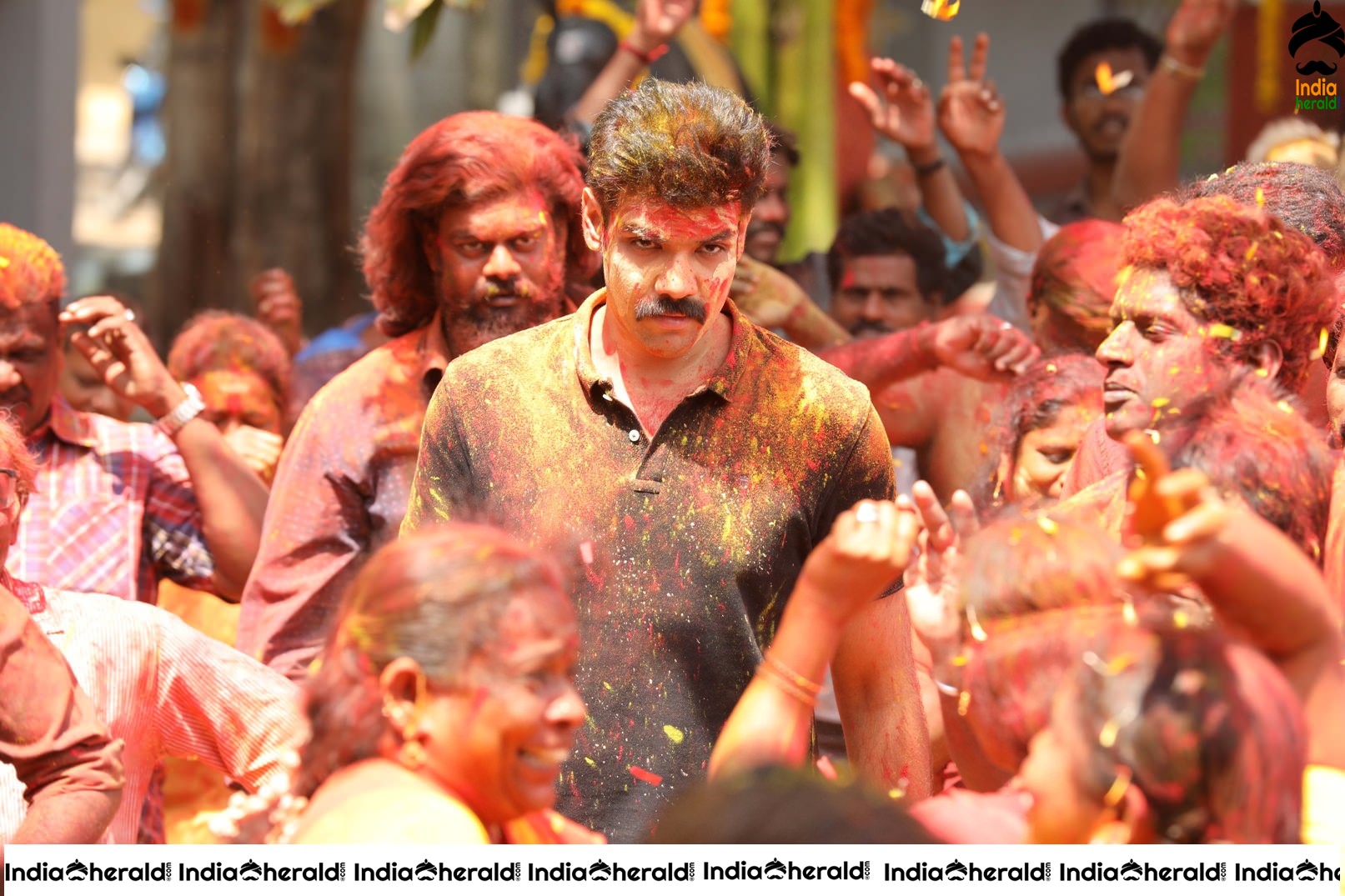 Actor Sibiraj Photos from his latest movie Kabadathaari