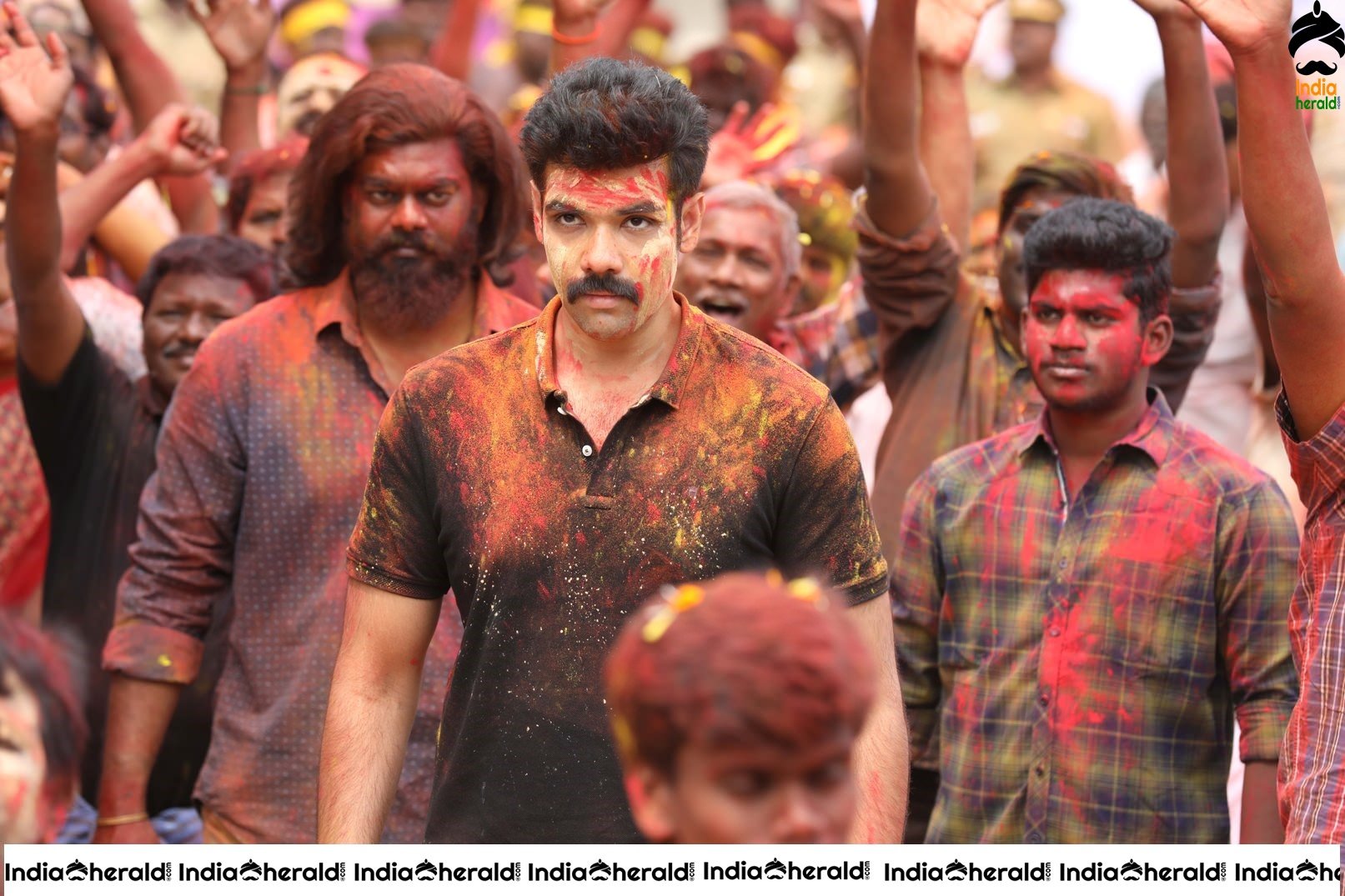 Actor Sibiraj Photos from his latest movie Kabadathaari