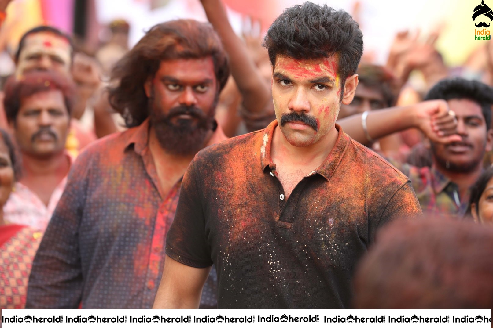Actor Sibiraj Photos from his latest movie Kabadathaari