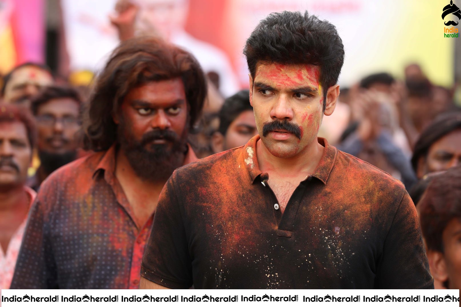 Actor Sibiraj Photos from his latest movie Kabadathaari