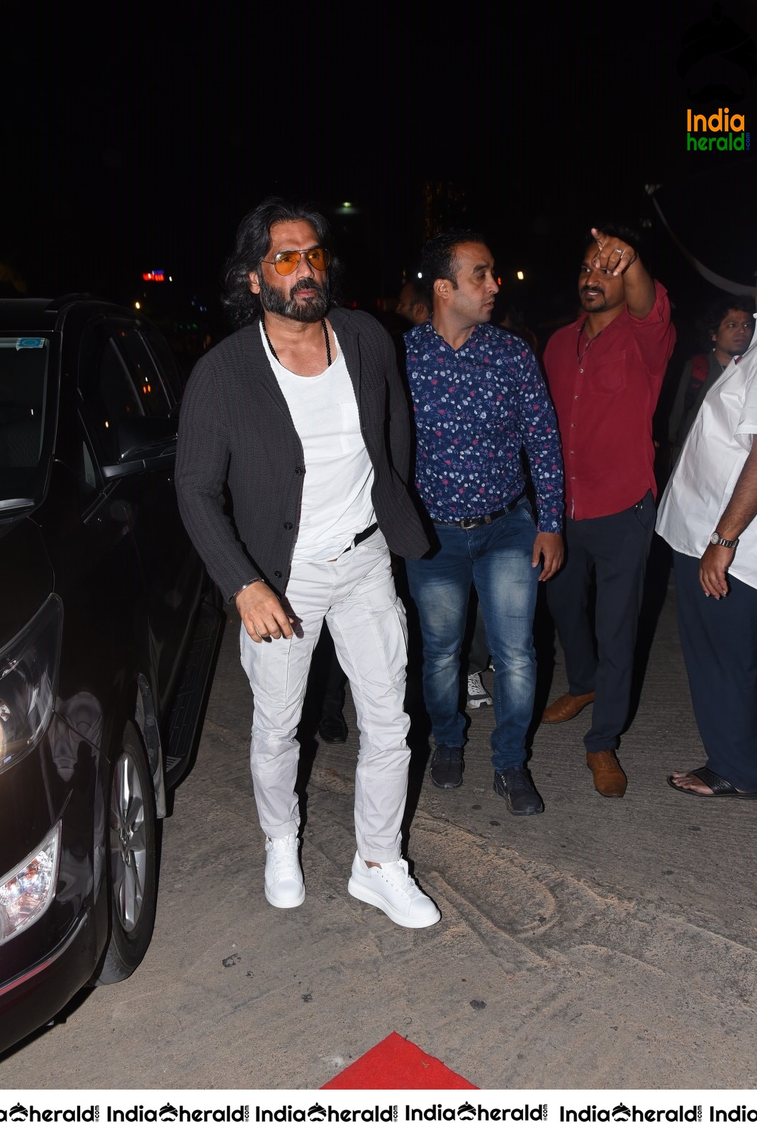Actor Sunil Shetty Latest Photos from Darbar Pre Release Ev