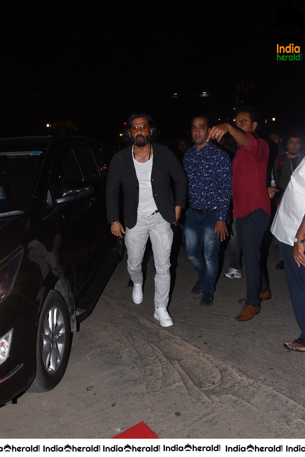 Actor Sunil Shetty Latest Photos from Darbar Pre Release Ev