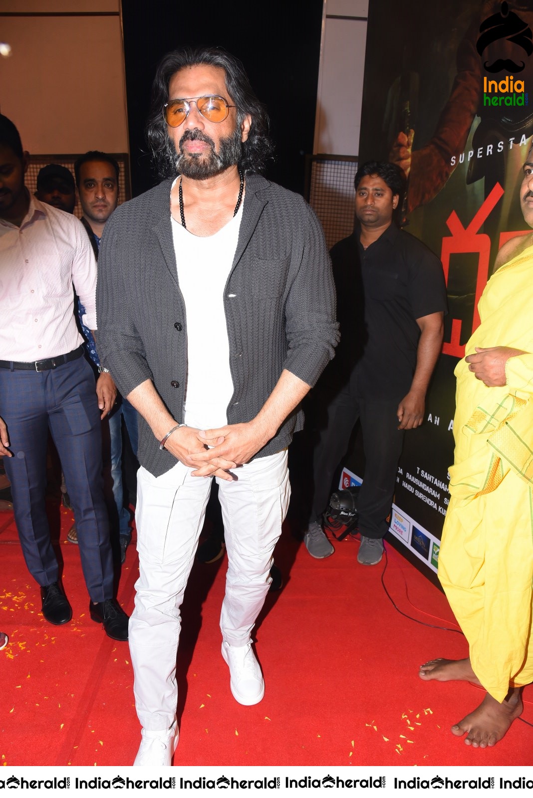 Actor Sunil Shetty Latest Photos from Darbar Pre Release Ev