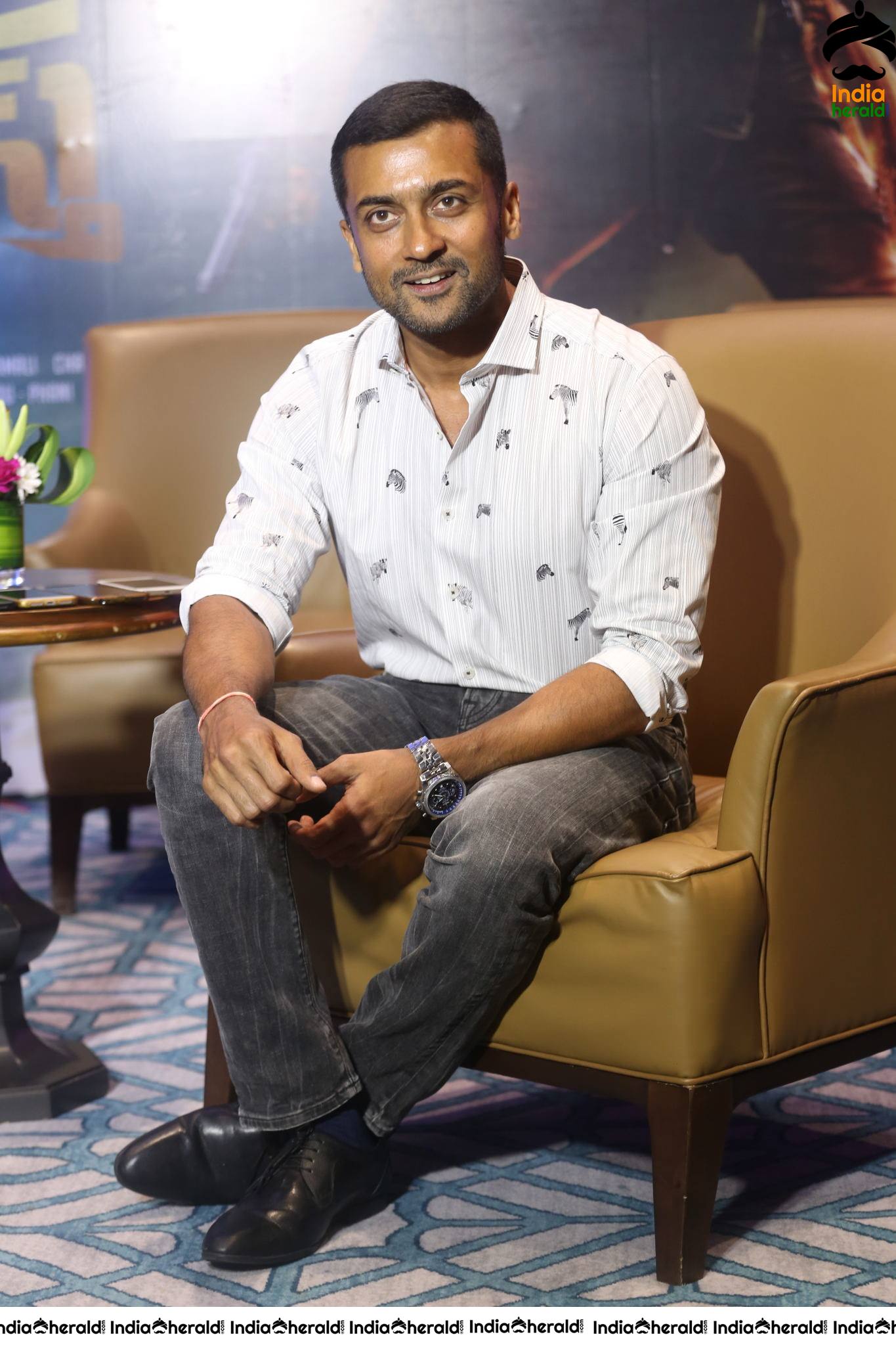 Actor Suriya Interview Stills For Bandobast Set 5