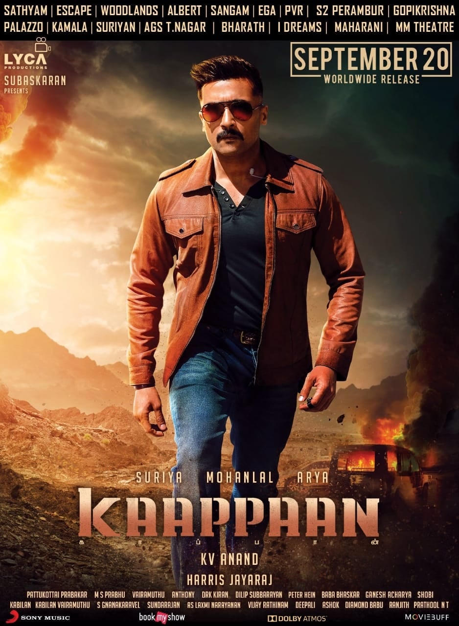 Actor Suriya Latest Mass Posters For Kaapaan Aka Bandobast