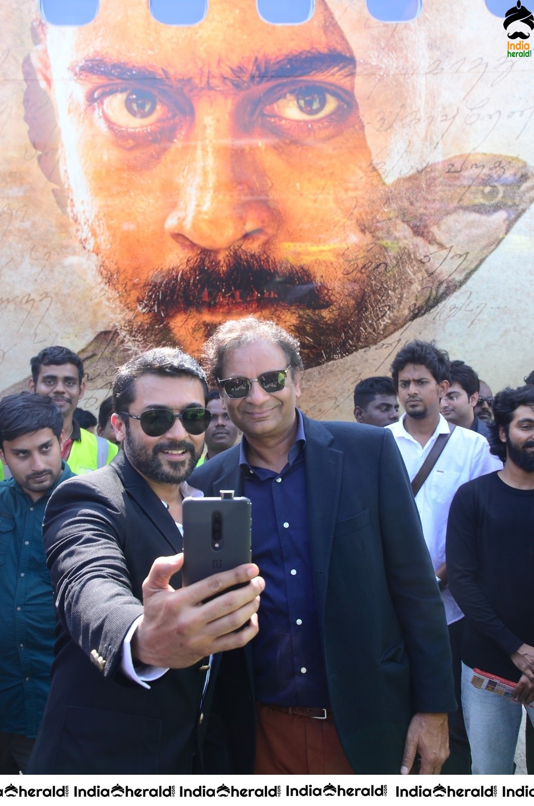 Actor Suriya with his Father Sivakumar takes under privileg