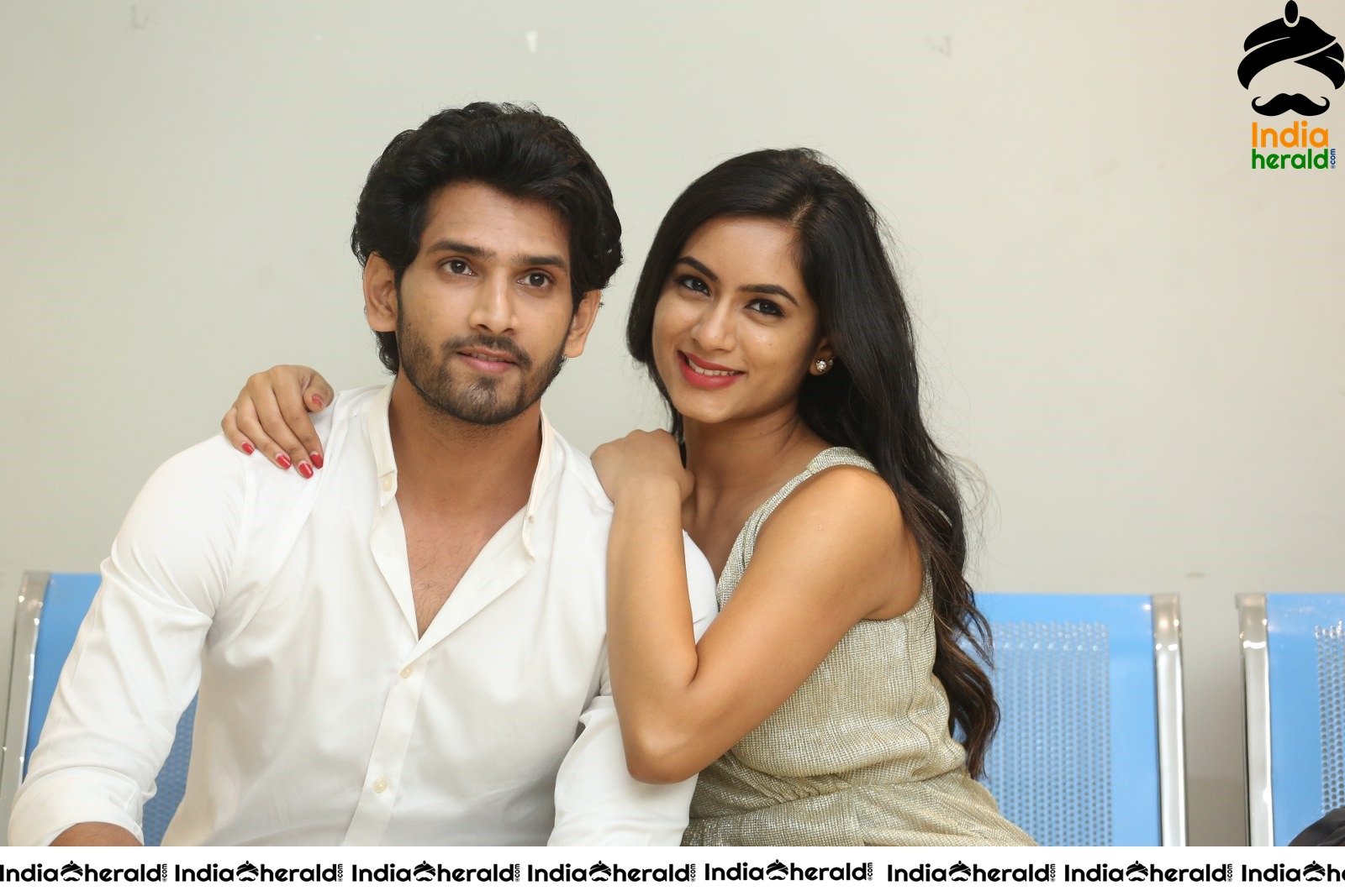 Actor Viraj Ashwin along with Neha Krishna Stills Set 2