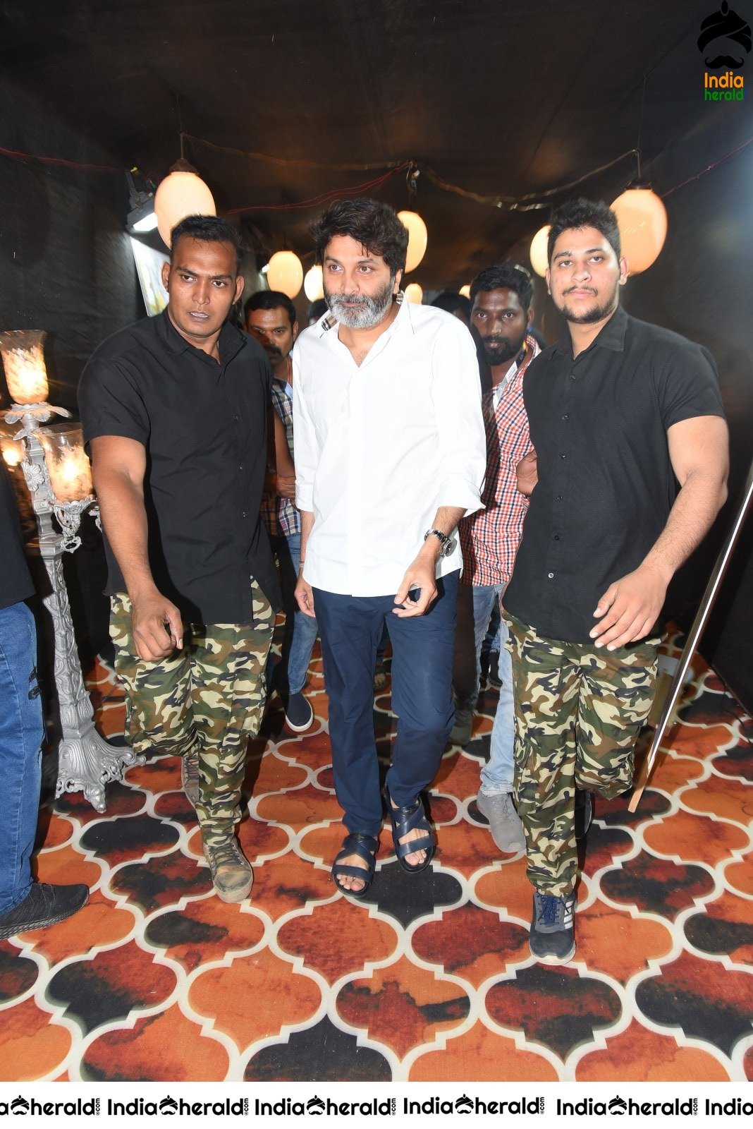 Music Director SS Thaman and Director Trivikram Srinivas en