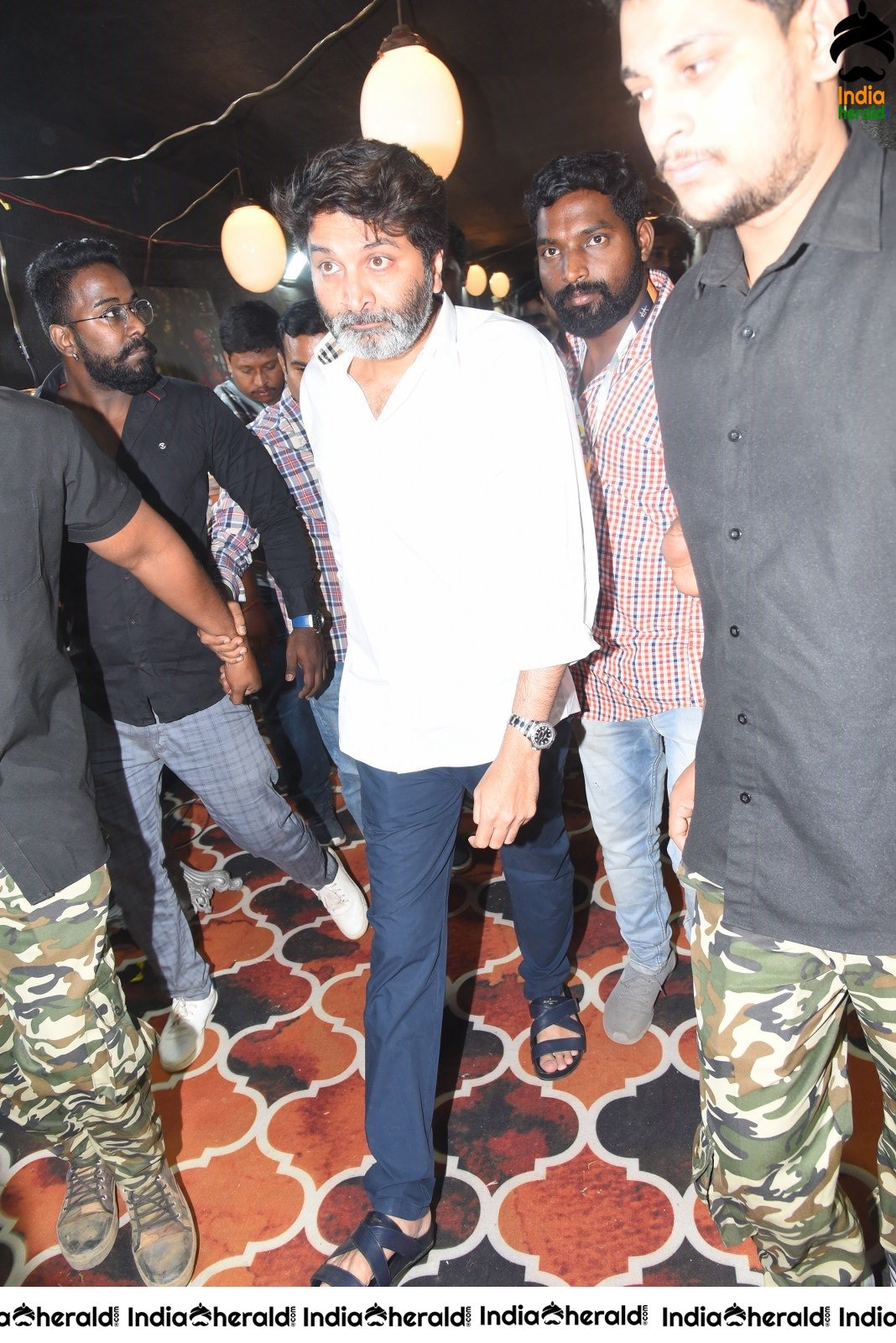 Music Director SS Thaman and Director Trivikram Srinivas en