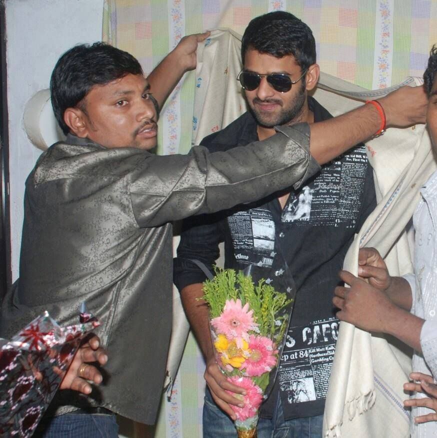 Rebel Star Prabhas with Fans Photos