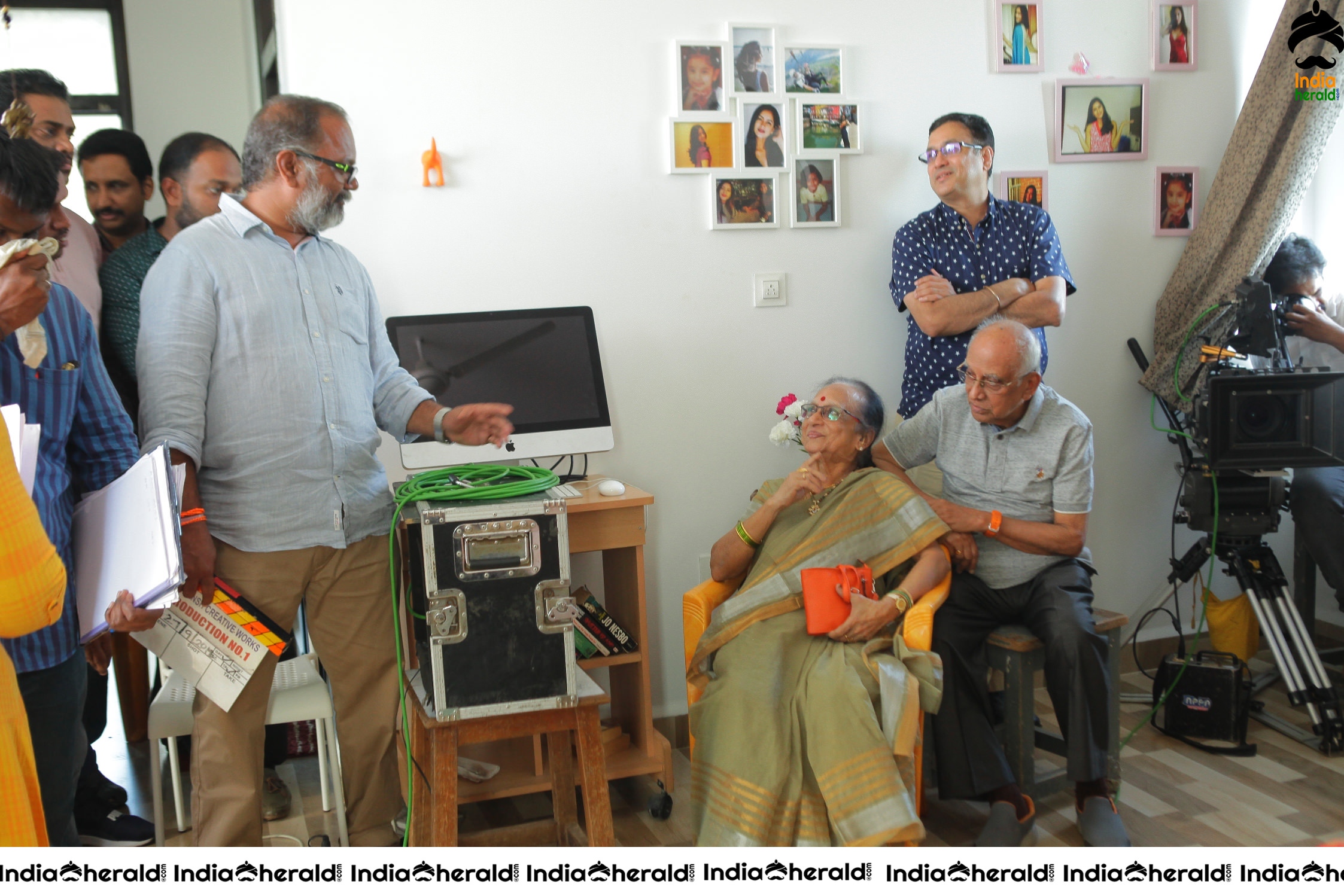 Senior Director SINGEETHAM garu at VALLIDHARI MADHYA movie