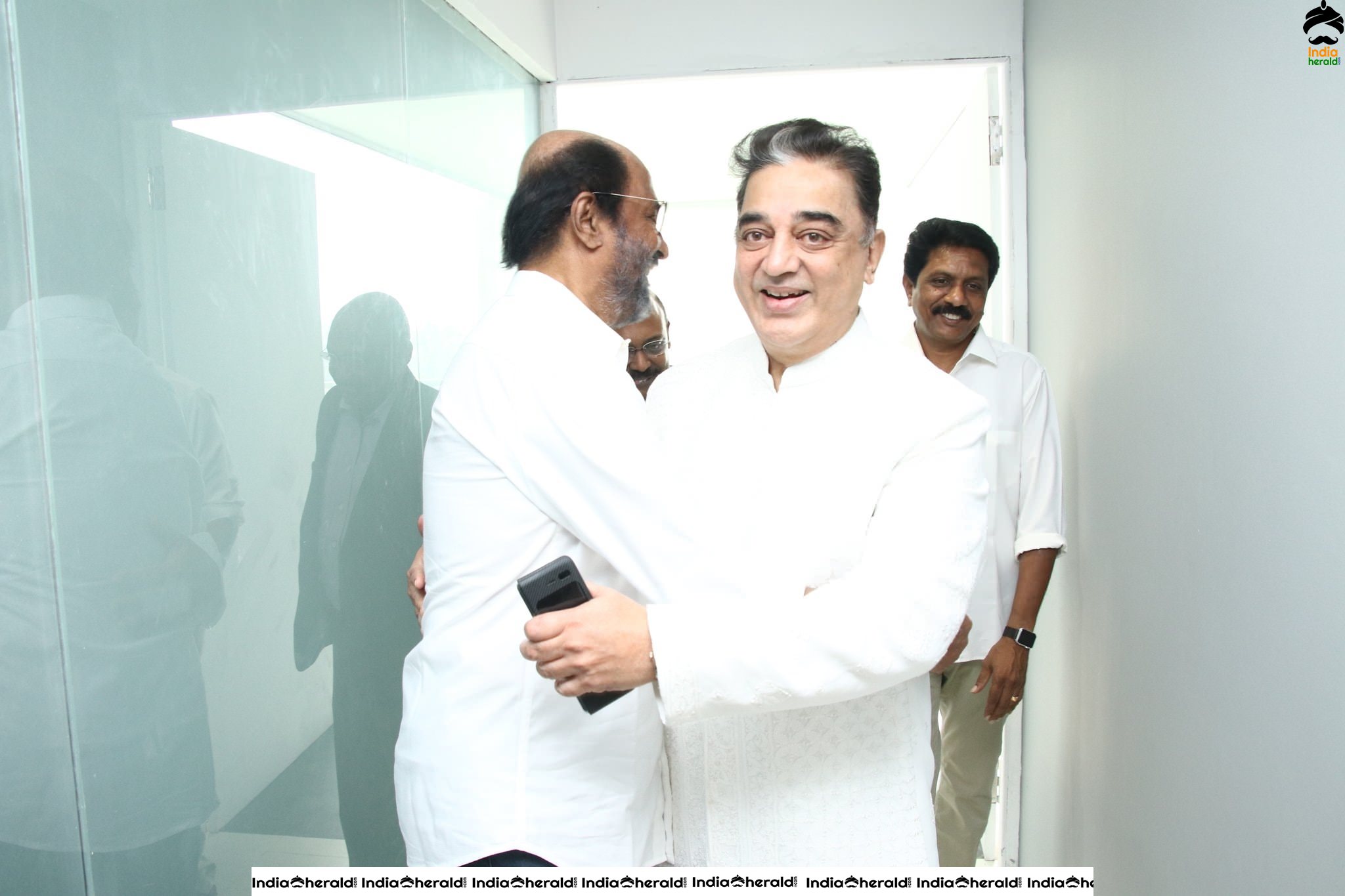 Super Star Rajinikanth and Ulaganayagan Kamal Haasan unveil