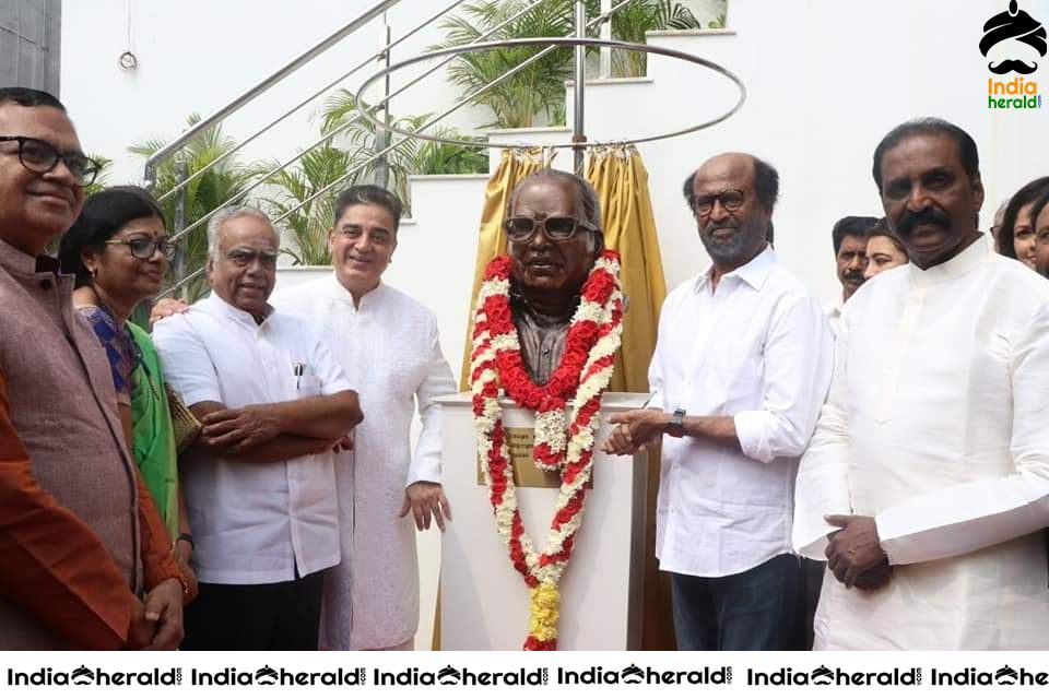 Super Star Rajinikanth and Ulaganayagan Kamal Haasan unveil
