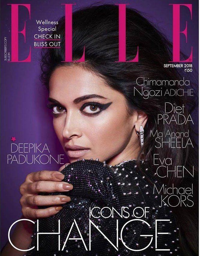 Deepika Padukone poses for ELLE Photoshoot Stills