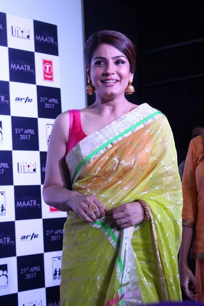 Raveena Tandon Stills At Maatr Film Poster Launch