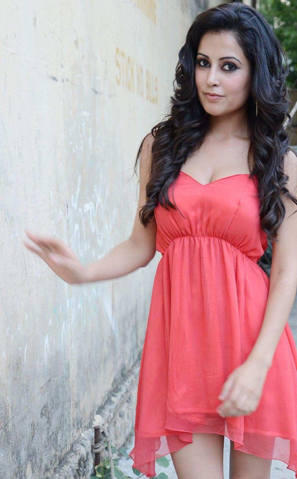 Telugu Actress Disha Pandey Stills in Red Dress